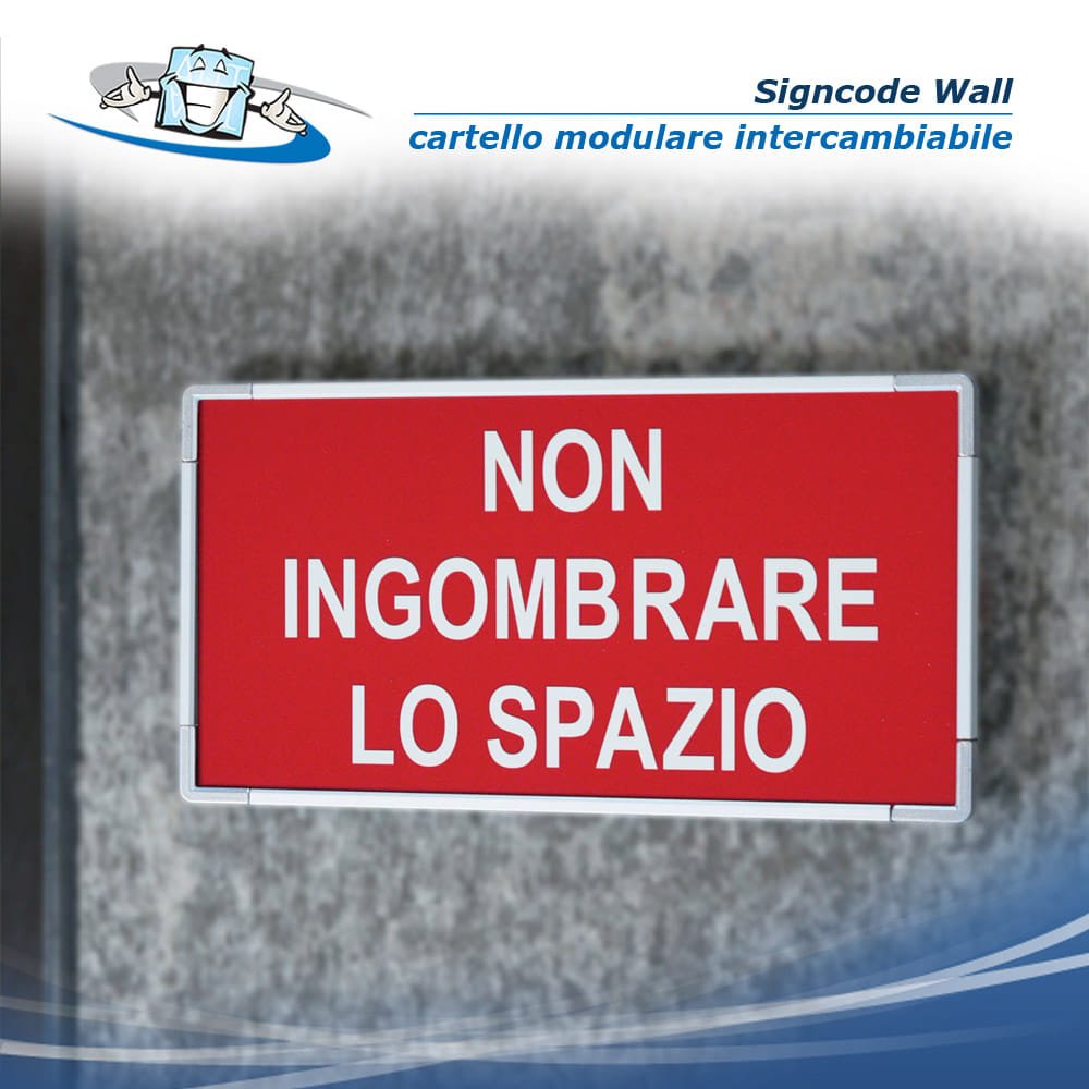 Signcode wall pannello PS - Segnaletica a muro con protettivo ...