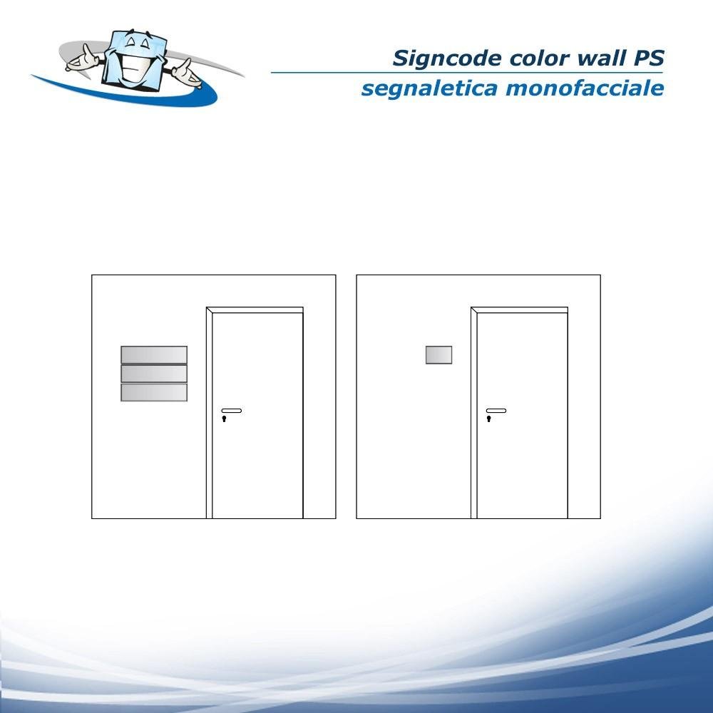Signcode Color Wall - Sistema di segnaletica intercambiabile a parete