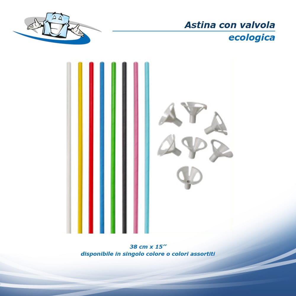 Astine con valvole in cartone per palloncini - biodegradabile o ecologiche