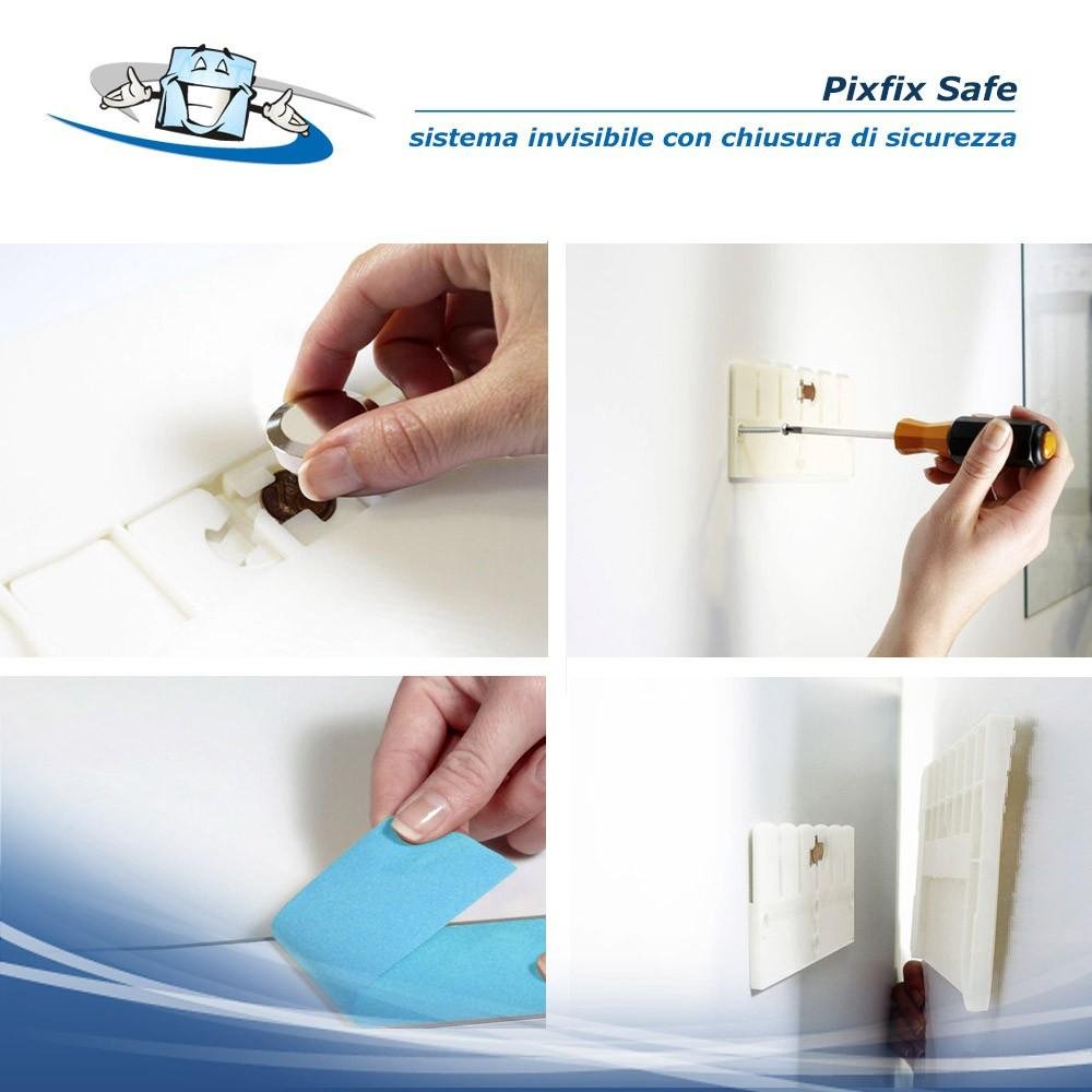 Pixfix Safe - sistema di fissaggio invisibile a prova di furto