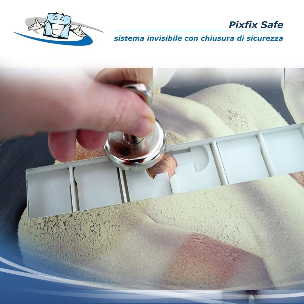 Pixfix Safe - sistema di fissaggio invisibile a prova di furto